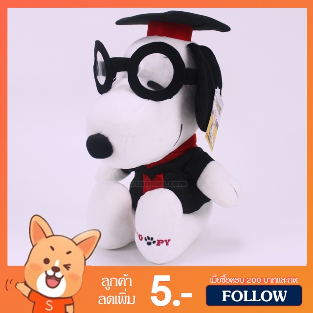 Snoopy Graduation Doll (Size 12 Inches) Original Authorized/Disney ...