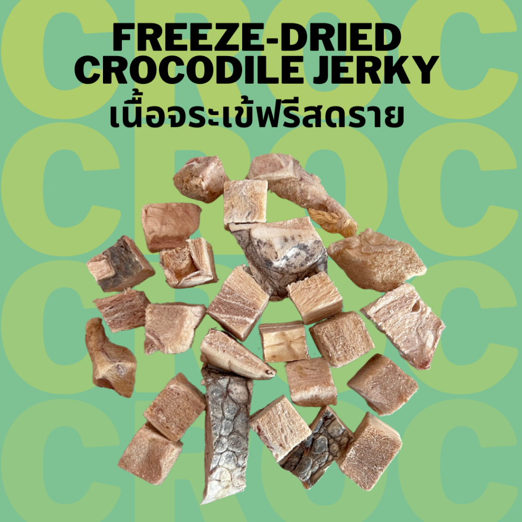 Fresh Freeze-Dried Crocodile Beef Cat Dog Snacks Bella's Bites Jerky ...