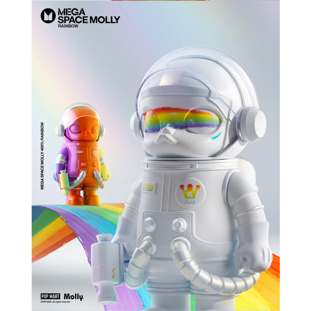 POP MART MEGA SPACE MOLLY 4: Rainbow Baseman Panda | Shopee Malaysia