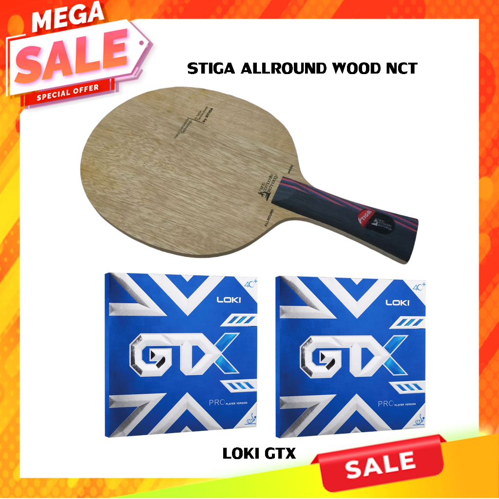 (Free Assembly) STIGA ALLROUND WOOD NCT Assembly Table Tennis Racket ...