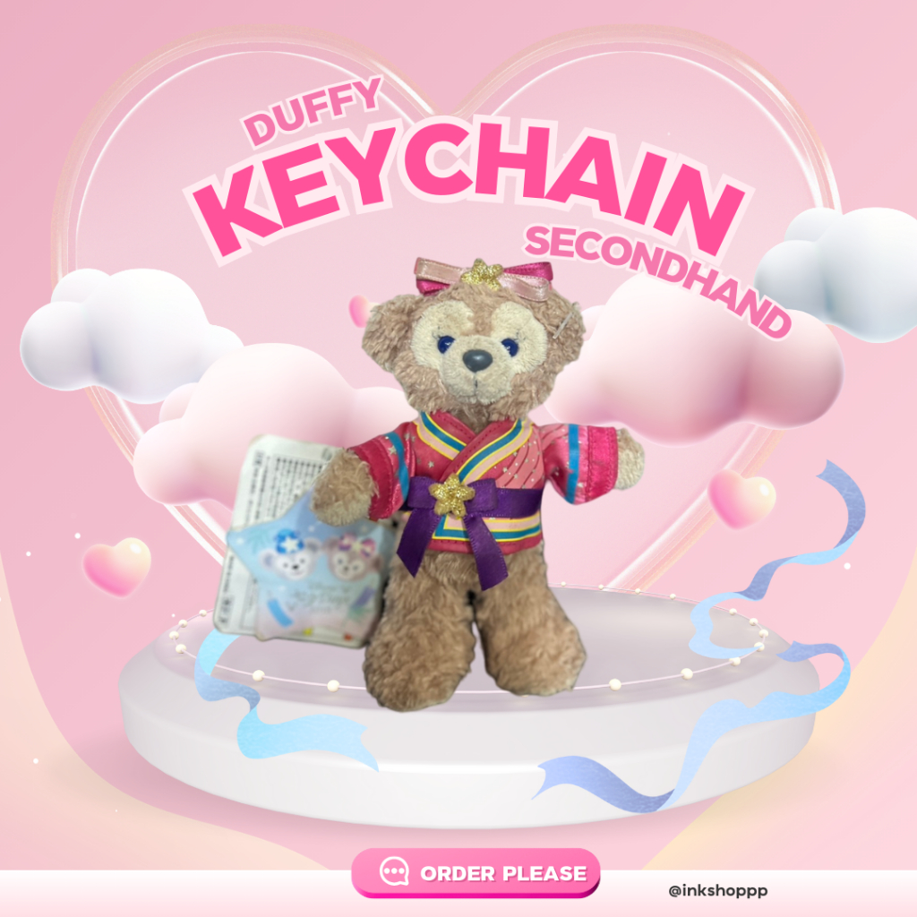 Earth Duffykeychainsecondhand Duffy Bear Keychain 1 Put On A Pink ...