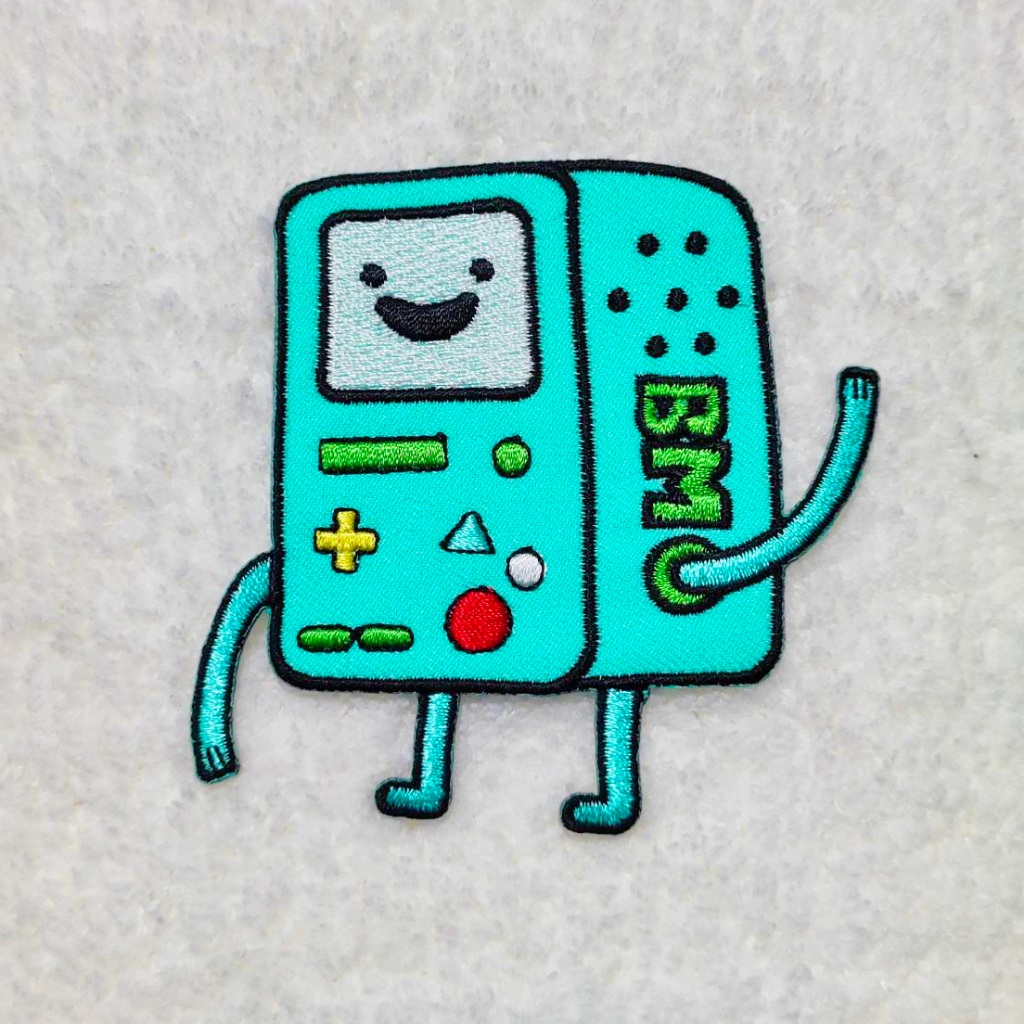 Iron-On Patches Hook-And-Loop Cartoon Shirts Children's BMO Patch ...