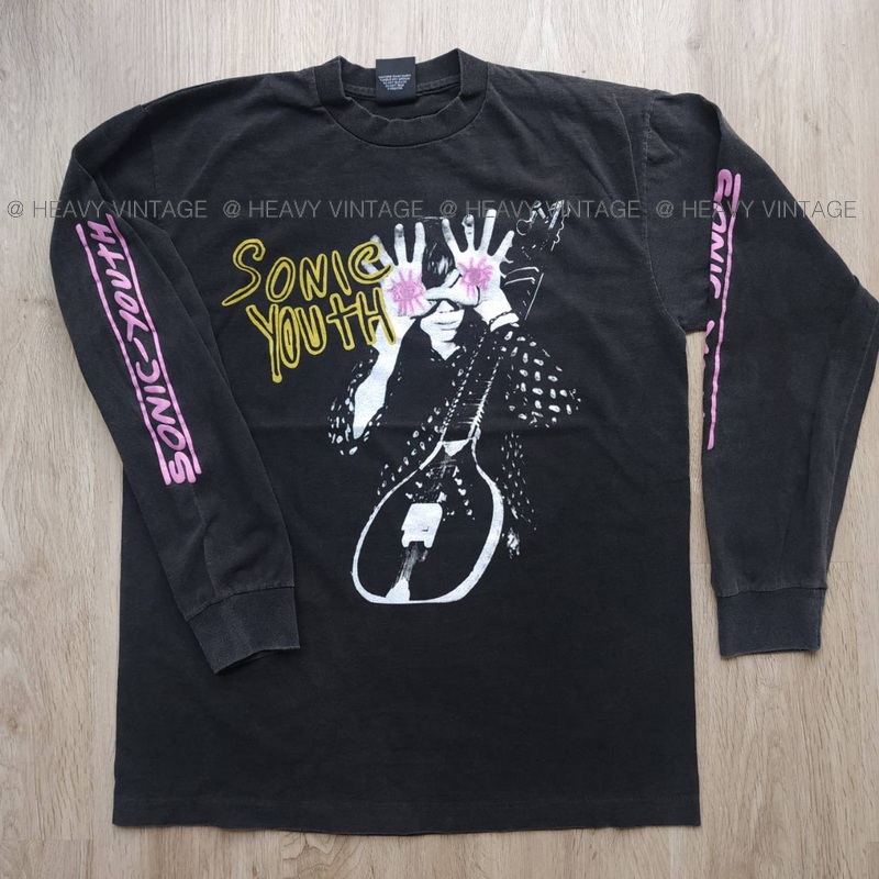 SONIC YOUTH Long Sleeve Bleached Bio Very Soft vintage Tour shirt ...
