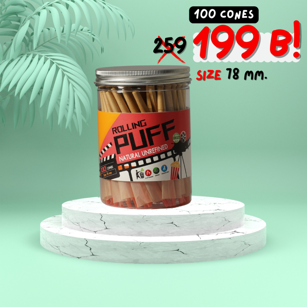 PUFF ROLLING Ready-Made Roll Paper Size 78-110 mm. Plywood | Shopee ...