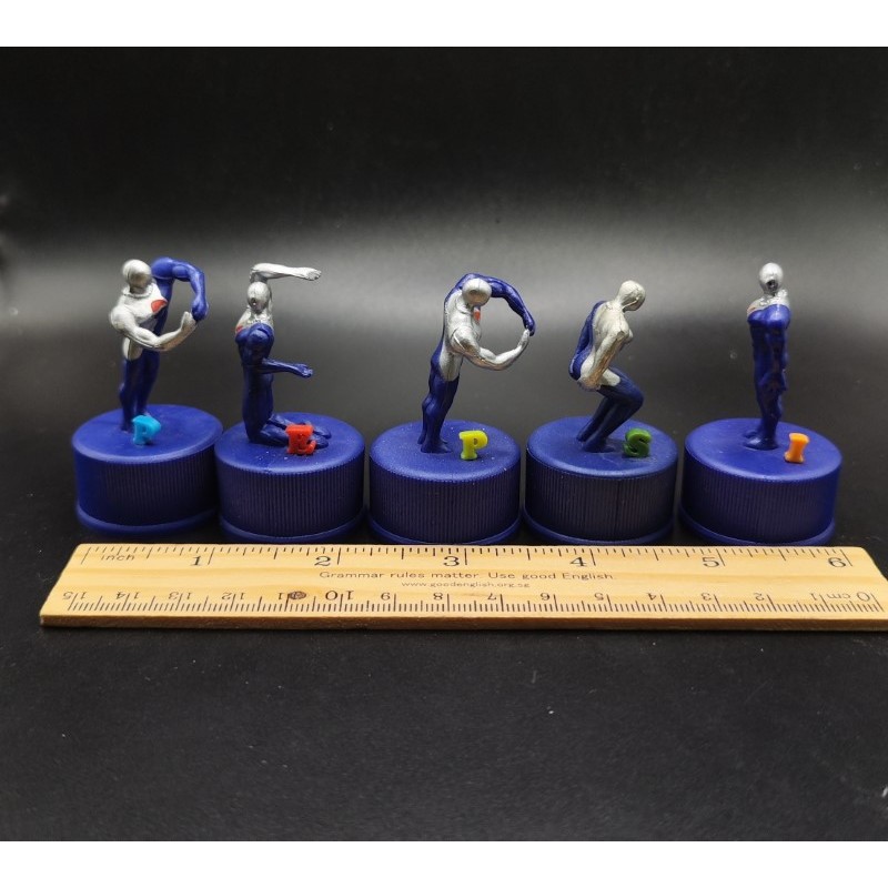 Rare Cap Work Figure Pepsi Man Pepsiman Bottle Collection Letter "Pepsi ...