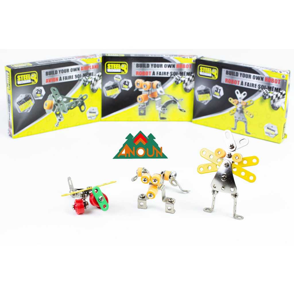 Metal Building Toys Creative Engineering Robot Nut Age 6 Years And ...