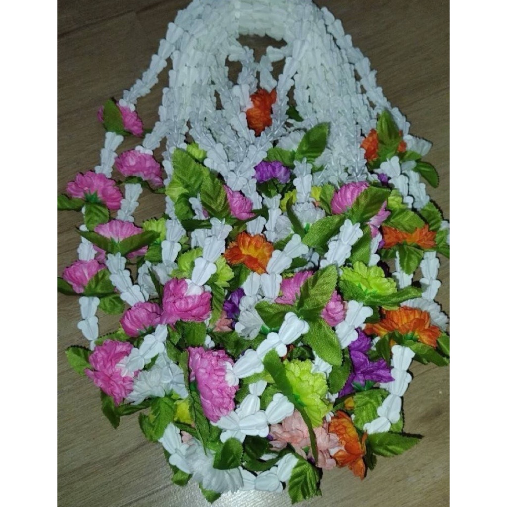 Garlands Of Flowers Songkran Sold In A Dozen 12 Lines. | Shopee Malaysia