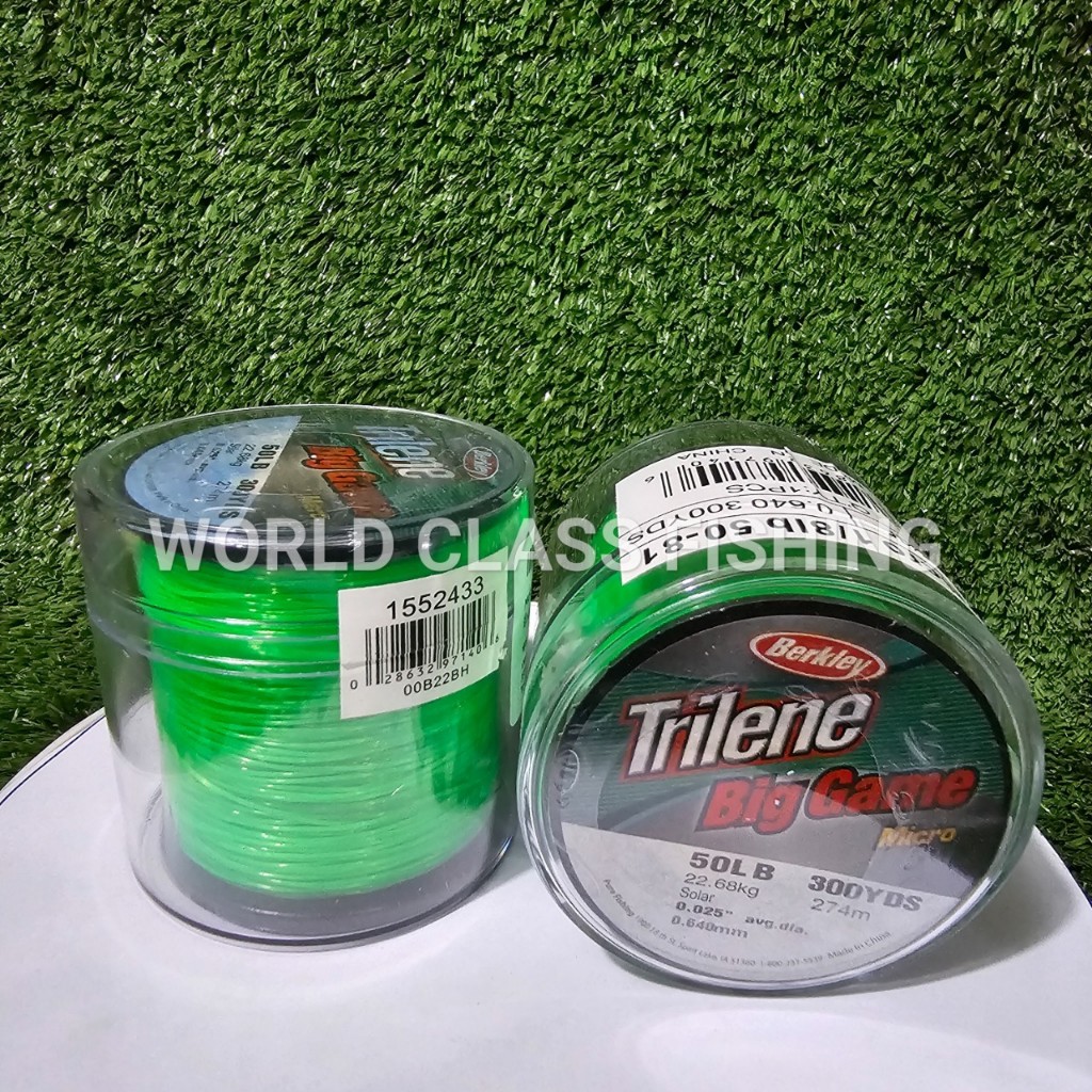 Authentic Thylene Fishing line Trilene Biggame Micro by Berkley [Green ...