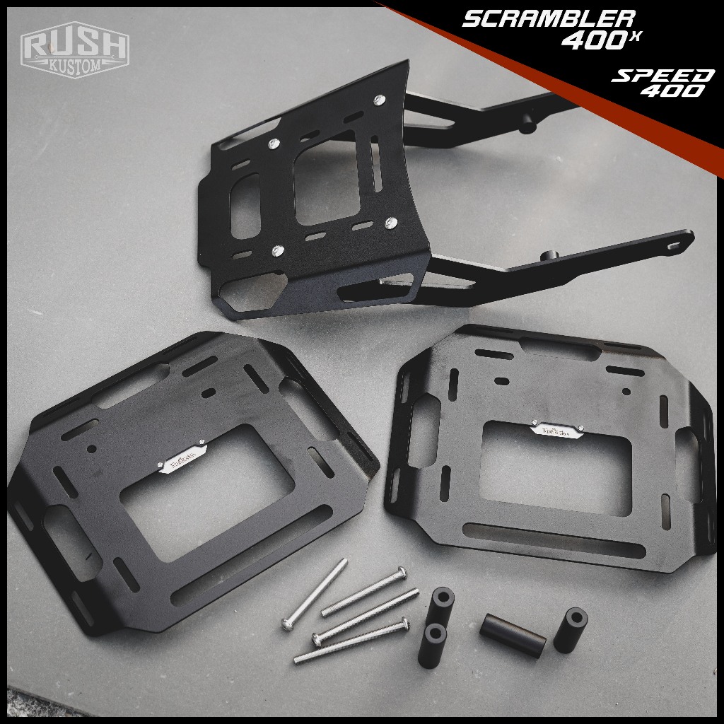 RUSH Kustom Side Rack End Set Triumph Speed400/Scrambler 400x | Shopee ...