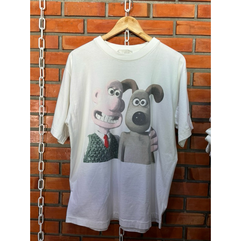 Wallace and Gromit Pattern Shirt Very Beautiful. | Shopee Malaysia
