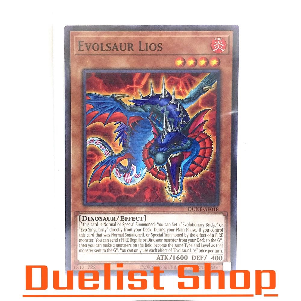 Evoltaur Lios (N) Monster Fire Level4 [Dinosaur/Effect] DUNE-AE018 ...