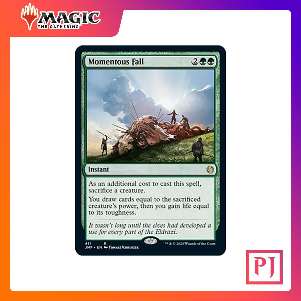 [MTG] Momentous Fall [JMP] [GREEN] [RARE] [NORMAL] [ENG] (Magic Card ...