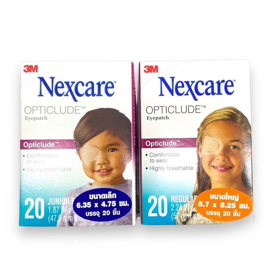 3M Nexcare Opticlude Eyepatch Eye Patch 20 Pieces 2 Sizes (Box ...