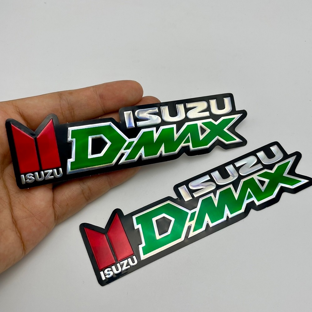 Isuzu Dmax Green D-Max All New Sticker 3D Embossed Stamping Pickup Car ...