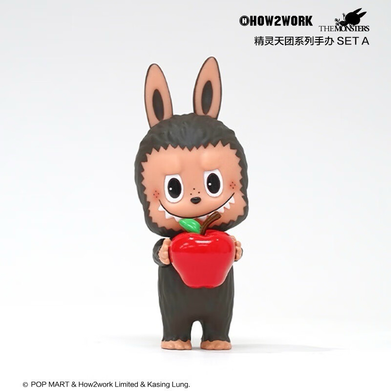 Labubu Holding Red Apple Tension The Monster Mini Figures Series Set A ...