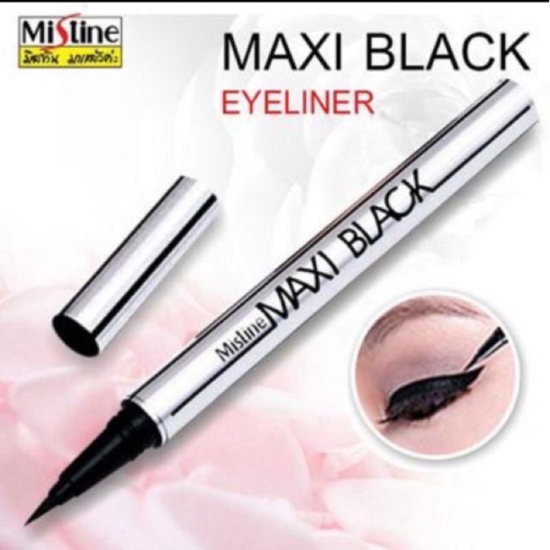 Read Before Ordering The Product Without Damaged Box Mistine Maxi Black Eyeliner 1 G (New ...