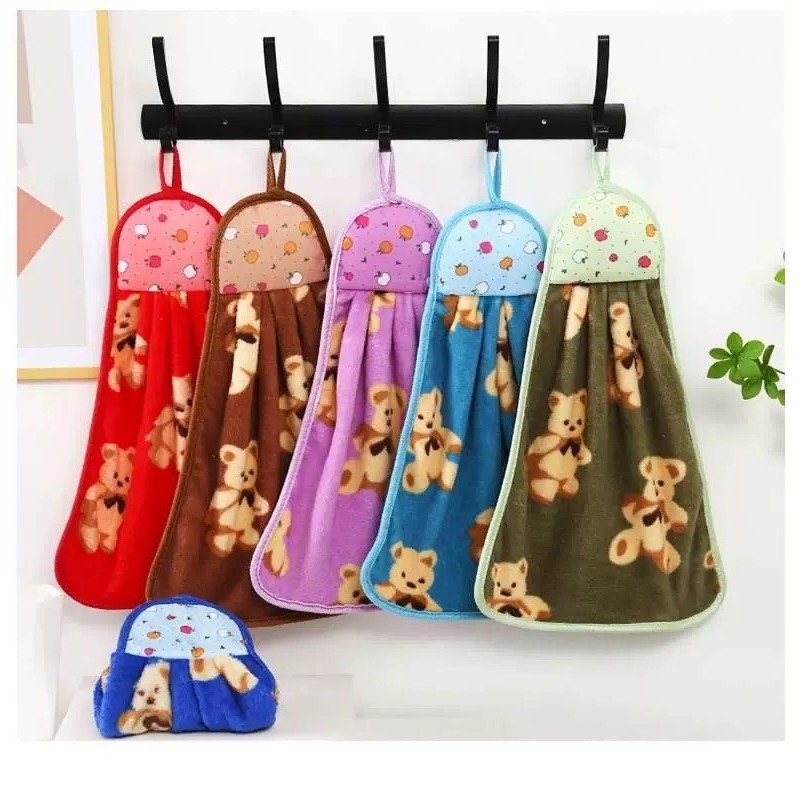 Hanging Hand Towel Cleaning Cloth Absorbs Water 【Size 28 x 38 cm. 】 (12 ...