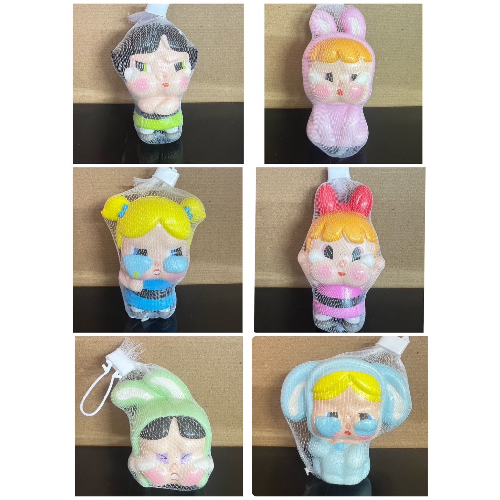 Squishy cry baby Power Puff Girl bunny Cute Pattern Very Soft Gotti Toy ...