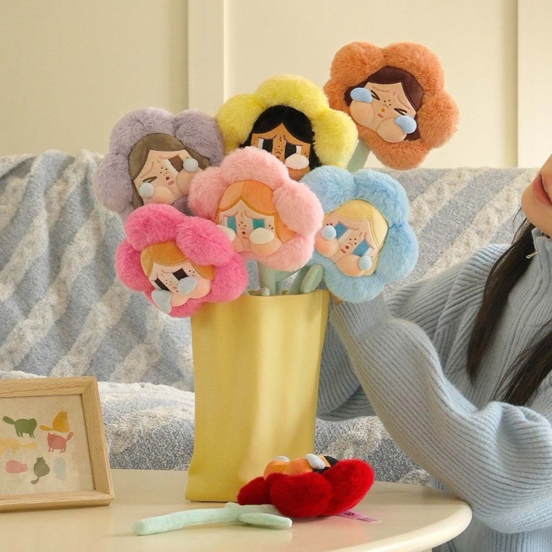 - Random Box Lifting Doll Flower Popmart Cry Baby Sad Club Plush Series ...