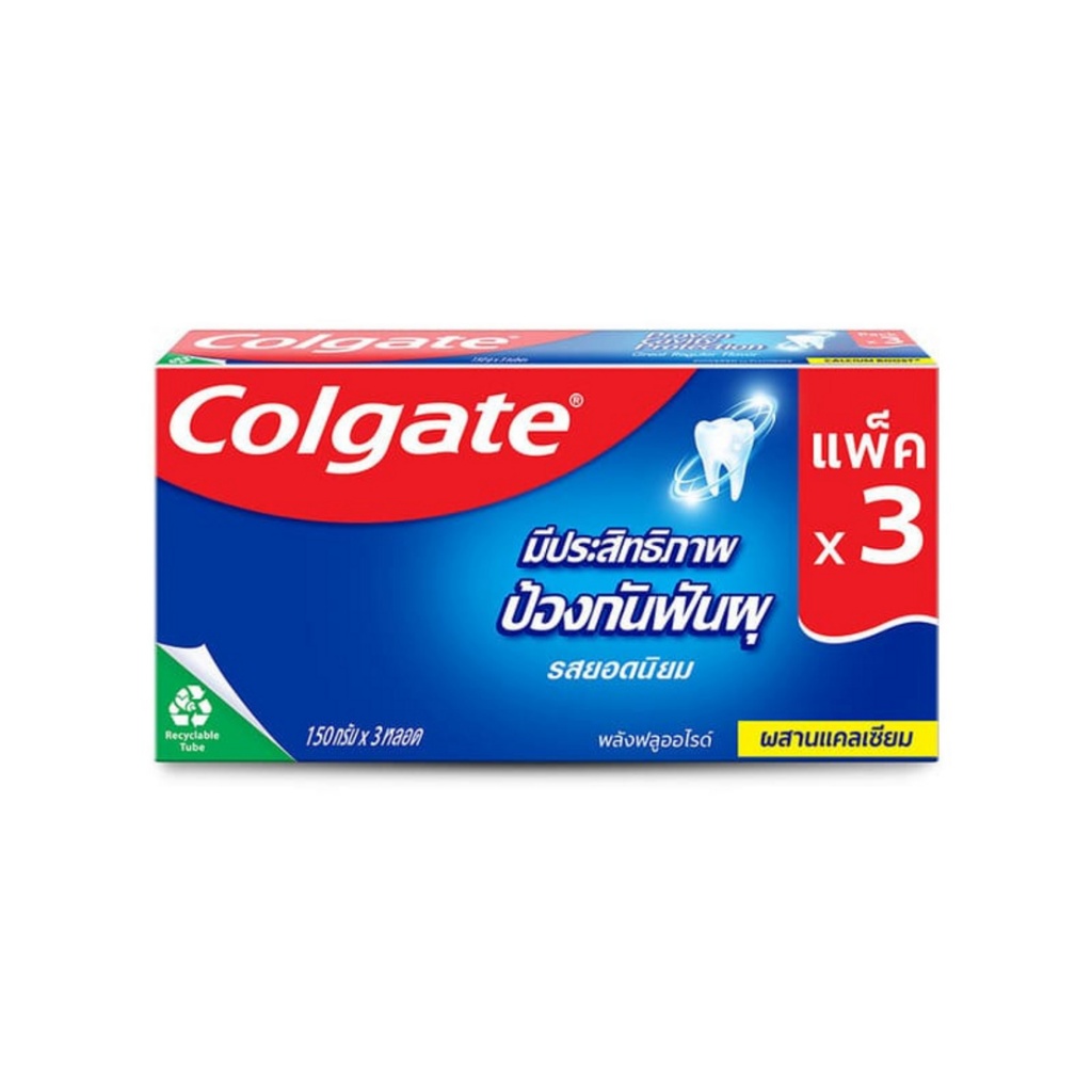 COLGATE Toothpaste Popular Flavor Calcium-Based Formula Size 150 G ...