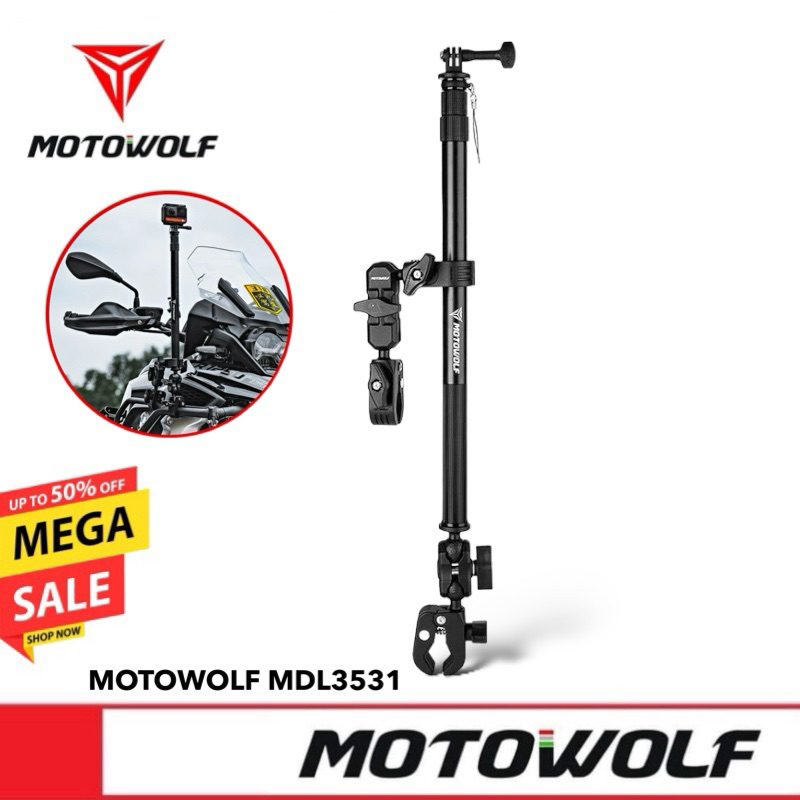 MOTOWOLF MDL 3531 Cycling shooting bracket Long Camera Mount For ...