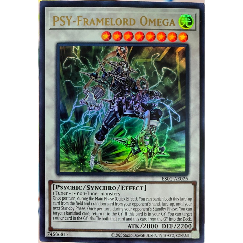 Yugioh Asia-Eng [ES01-AE026] PSY-Framelord Omega (Ultra Rare) | Shopee ...