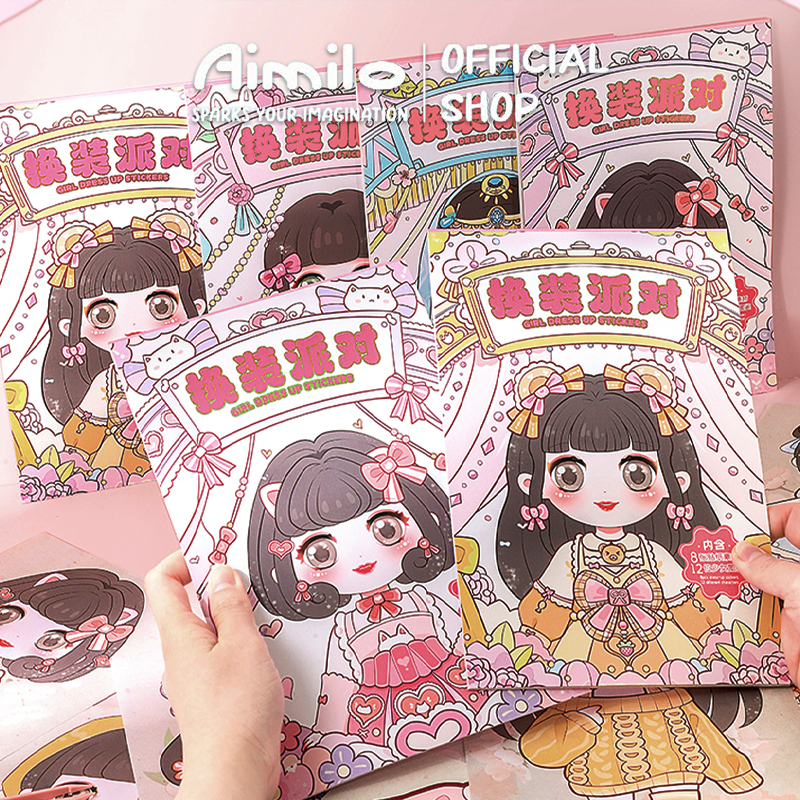 Aimilo shop DIY Coloring Book Stickers Educational Toys For Kids Cute ...