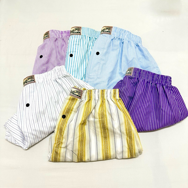 boxer black jack (Stripe Pattern) Free Size Korean Style Comfortable ...
