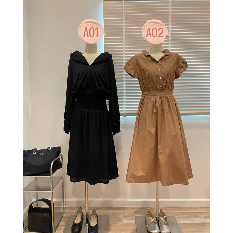 Long Dress Puffed Sleeve (ZARA&BEAM) | Shopee Malaysia
