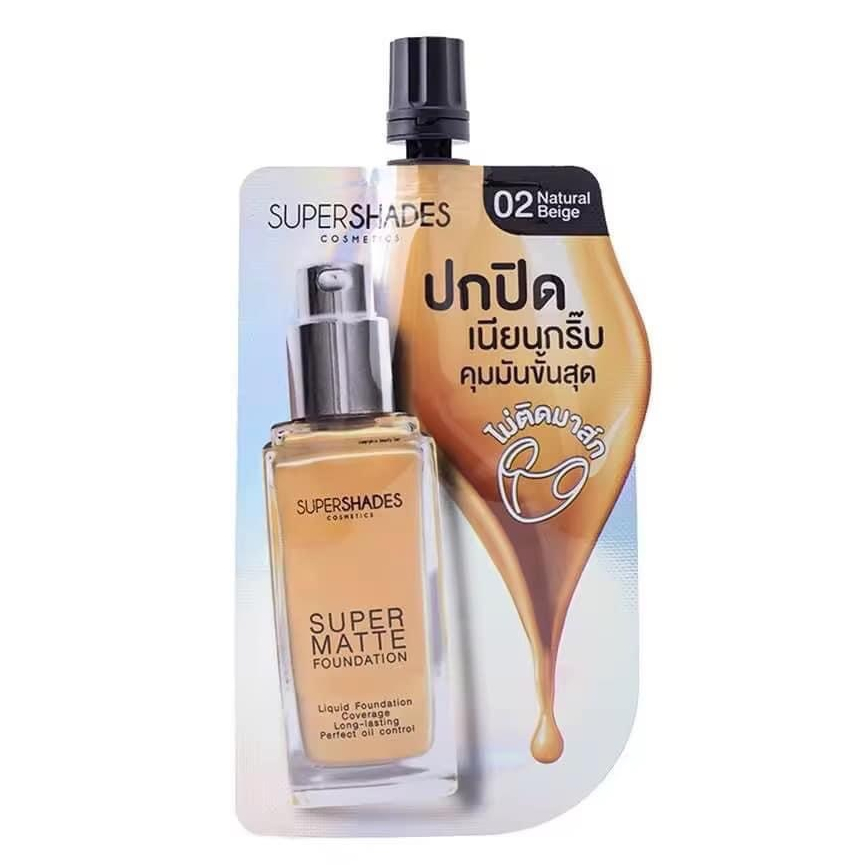 Supershades Super Matte Foundation No. 02 (Packet) | Shopee Malaysia
