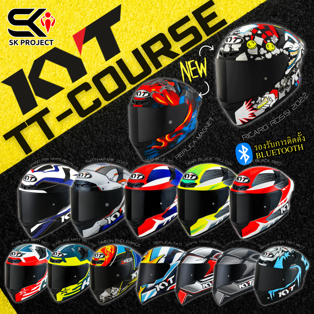 KYT Helmet Model TT-COURS New Pattern!!SK PROJECT | Shopee Malaysia