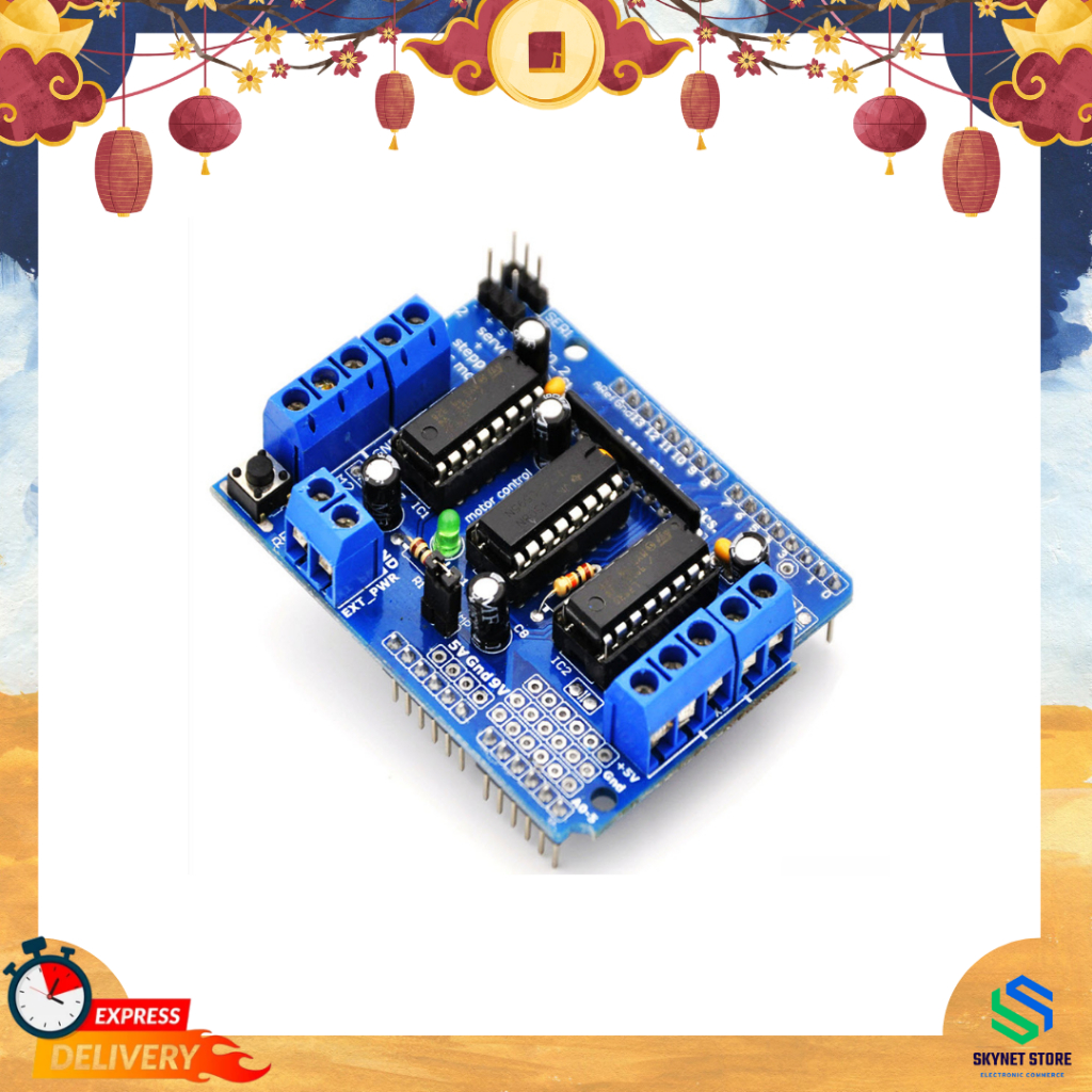L293D Motor Control Shield for Arduino MEGA2560 UNO R3 | Shopee Malaysia