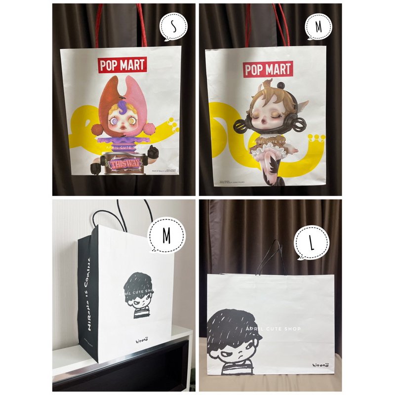 Pop Mart Bag Size S M L 1 (Read Details Before Ordering) | Shopee Malaysia