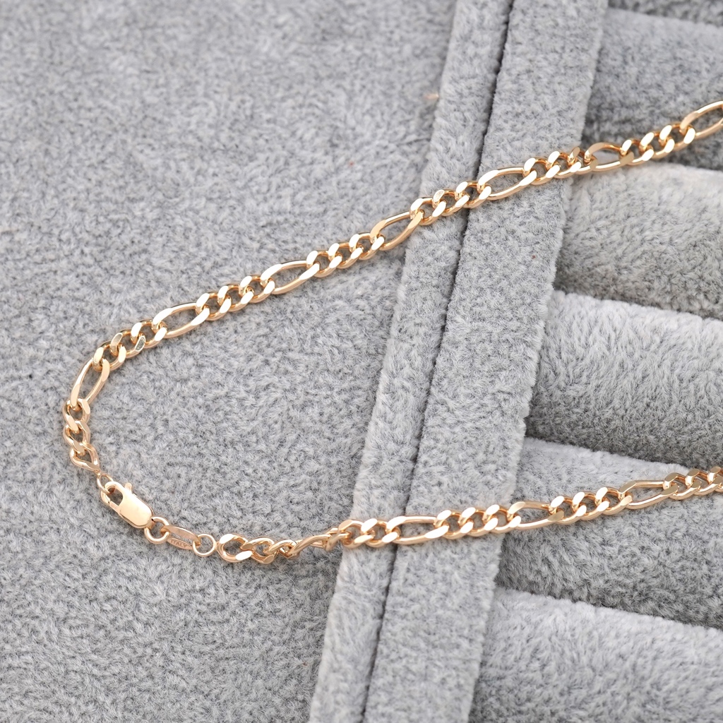 Artisan by Nk- 9K Gold Necklace Figaro Pattern (Italian 9K Necklace ...