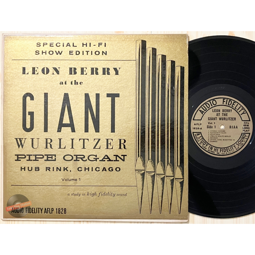 636. Universal Music-12 Inch Turntable-LP Vinyl Record | Leon Berry – Giant Wurlitzer Pipe Organ ...