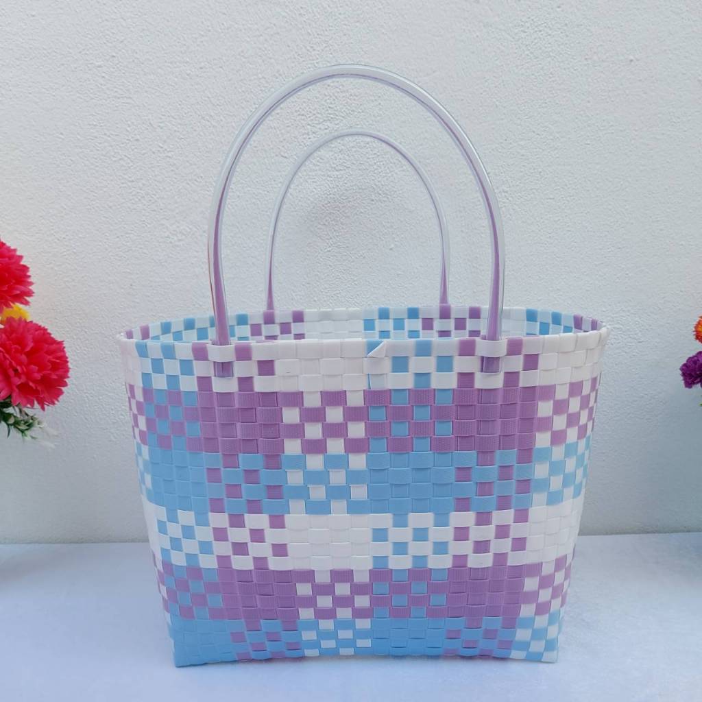 Plastic Woven Bag Large Shoulder Shape Width 18.5 Length 34 Height 27cm ...