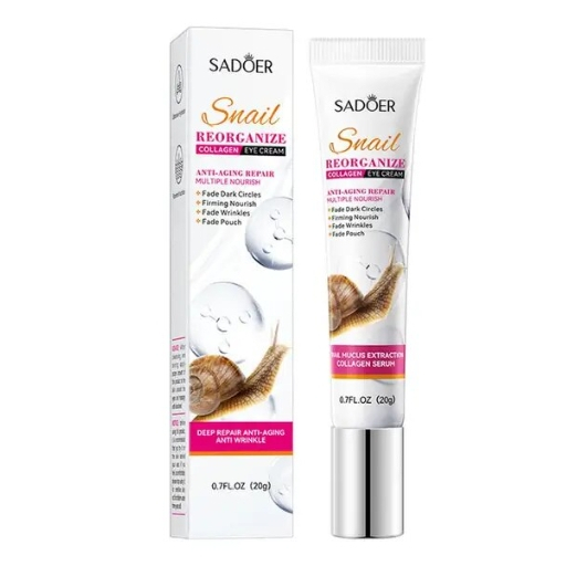 Sadeer Snail Reorganize Collagen Eye Cream 20 g. White Pink Tube ...
