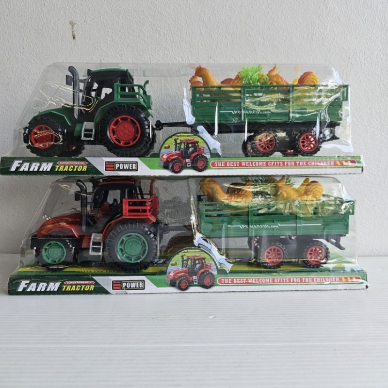 Animal Lorry Farm Tractor Toy In Set Contains 4 Animals. | Shopee Malaysia