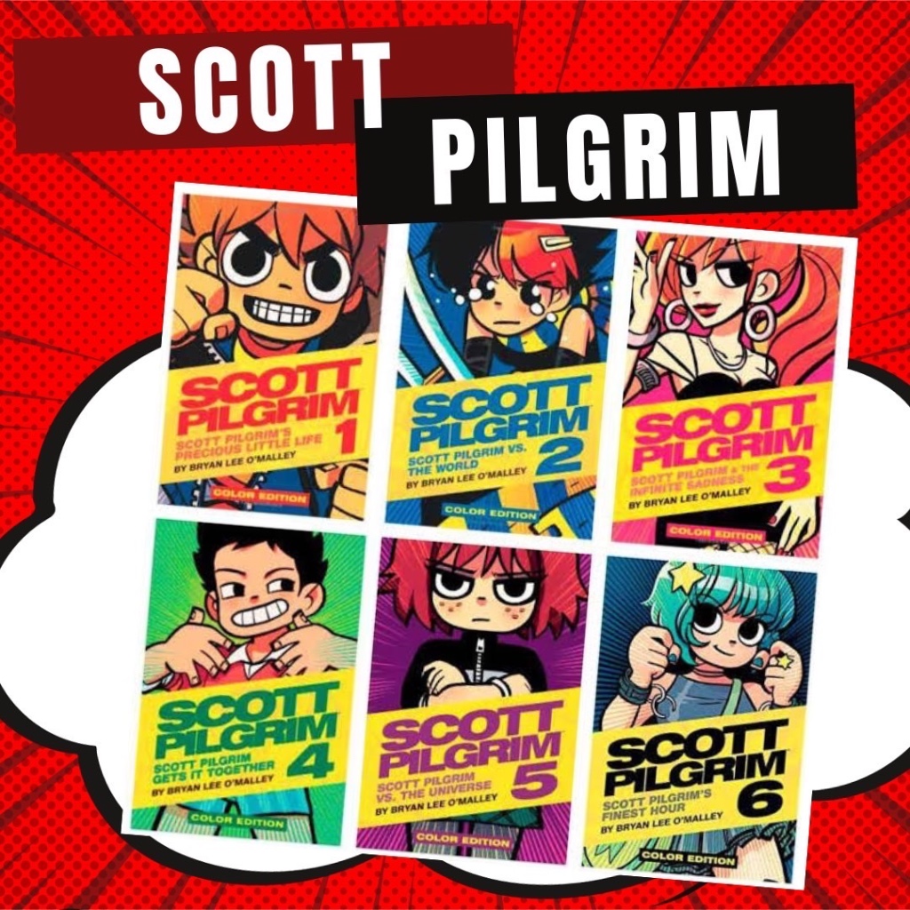 Scott Pilgrim Books Set 6 comic graphic novel Recommended | Shopee Malaysia