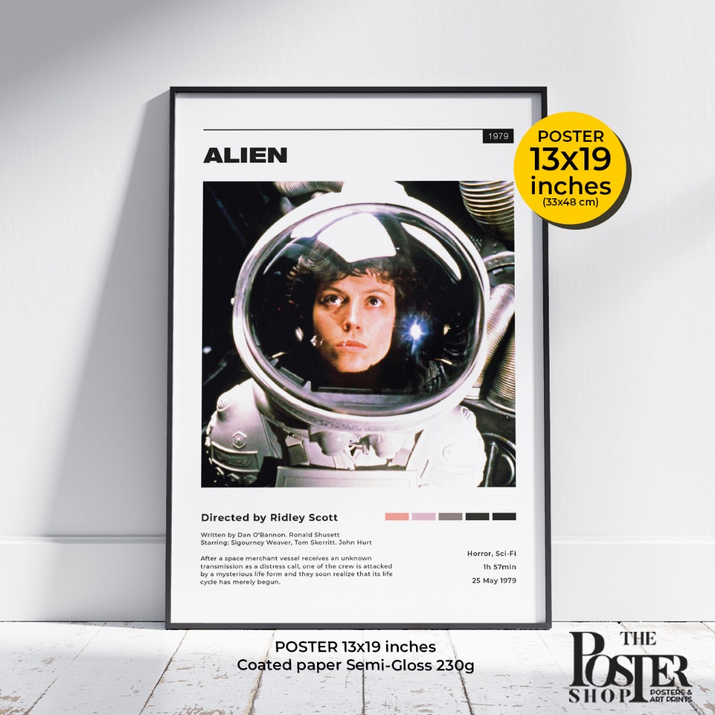 Alien Poster (1979) Legendary Movie by Ridley Scott Sigourney Weaver ...