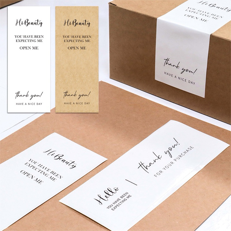 Blue Elephant Parcel Stickers Ready-Made Box Rectangular (50 Sheets ...