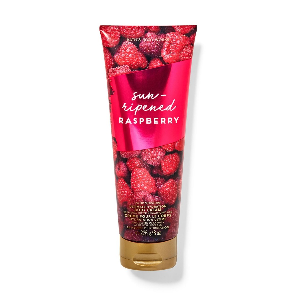 Bath & Body Works SUN RIPENED RASPBERRY Ultimate Hydration Cream 226 g ...