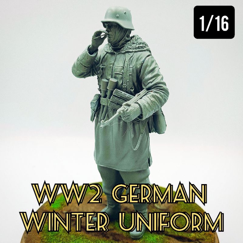 1/16 Germany winter uniform german Soldier Snow Suit World War Military ...