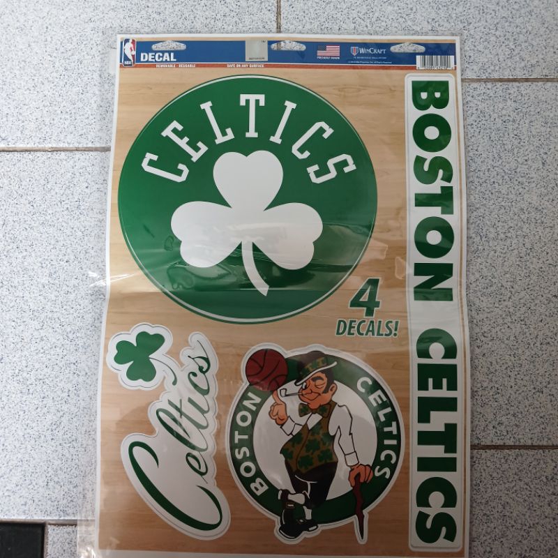 Sticker Emblem Basketball Team NBA Boston Celtics Multi Purpose ...