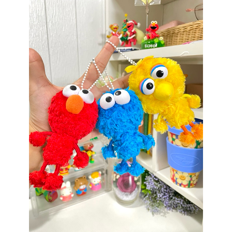 sesame street Keychain Is Very Cute Work usj set 3 Pieces. | Shopee ...