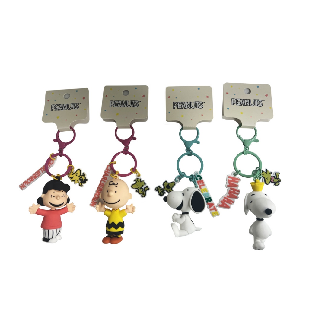 MINISO Cartoon Character Keychain Snoopy Celebrate Collection | Shopee ...