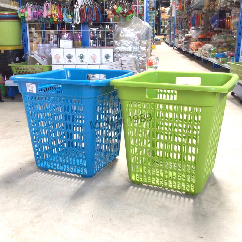 Square Laundry Basket (Sweet Color) Capacity Plastic Basket. | Shopee ...