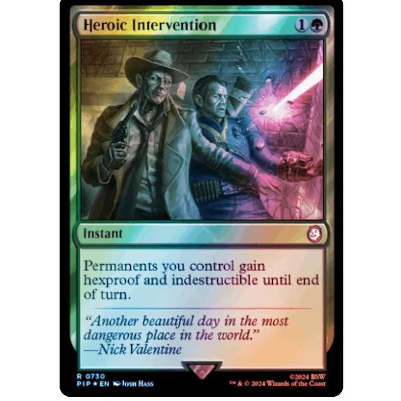 Universes Beyond: Fallout Foil: Heroic Intervention (0730-Surge Foil ...