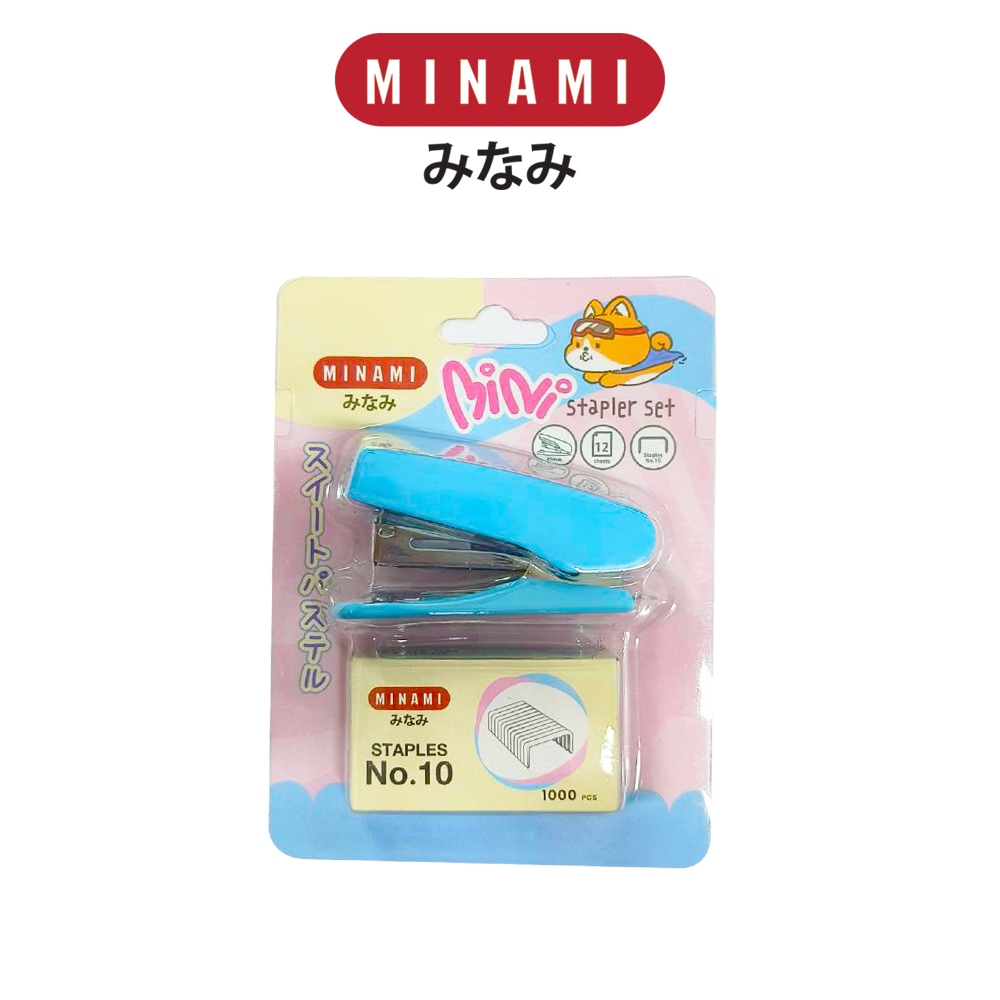 MINAMI (MINAMI) Mini Stapler Set + Staples NO.10 Assorted Colors Amount ...