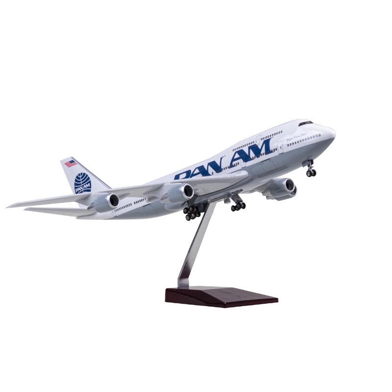 47cm PAN AM Aircraft Model Material Is Steel With Wheels LED Lights In ...